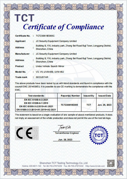 China JC Security Equipment Co., Ltd quality control